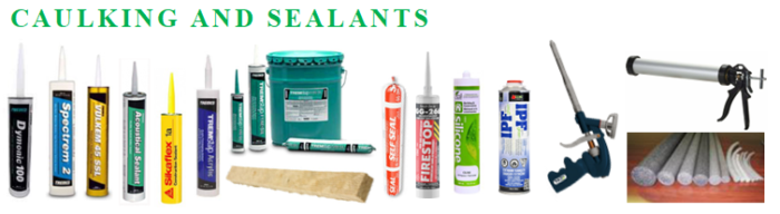 Caulking Distributor For Construction Contractors And Glass Shops
