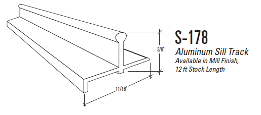 Track for Sliding Patio Door Screen | Webco Sealants Ltd.